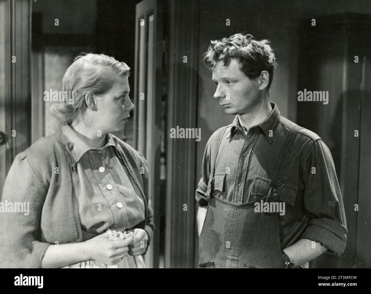 Danish actor Paul Hagen and actress Irene Hansen in the movie Ta' Pelle ...