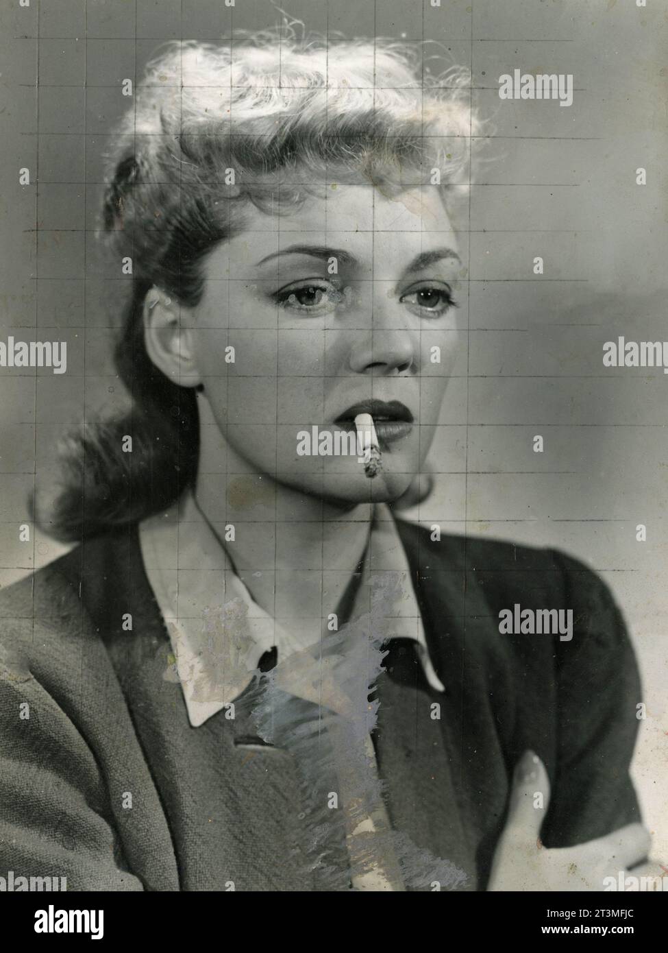 Danish actress Bodil Kjer in the movie Din Fortider Glemt, Denmark 1949 ...