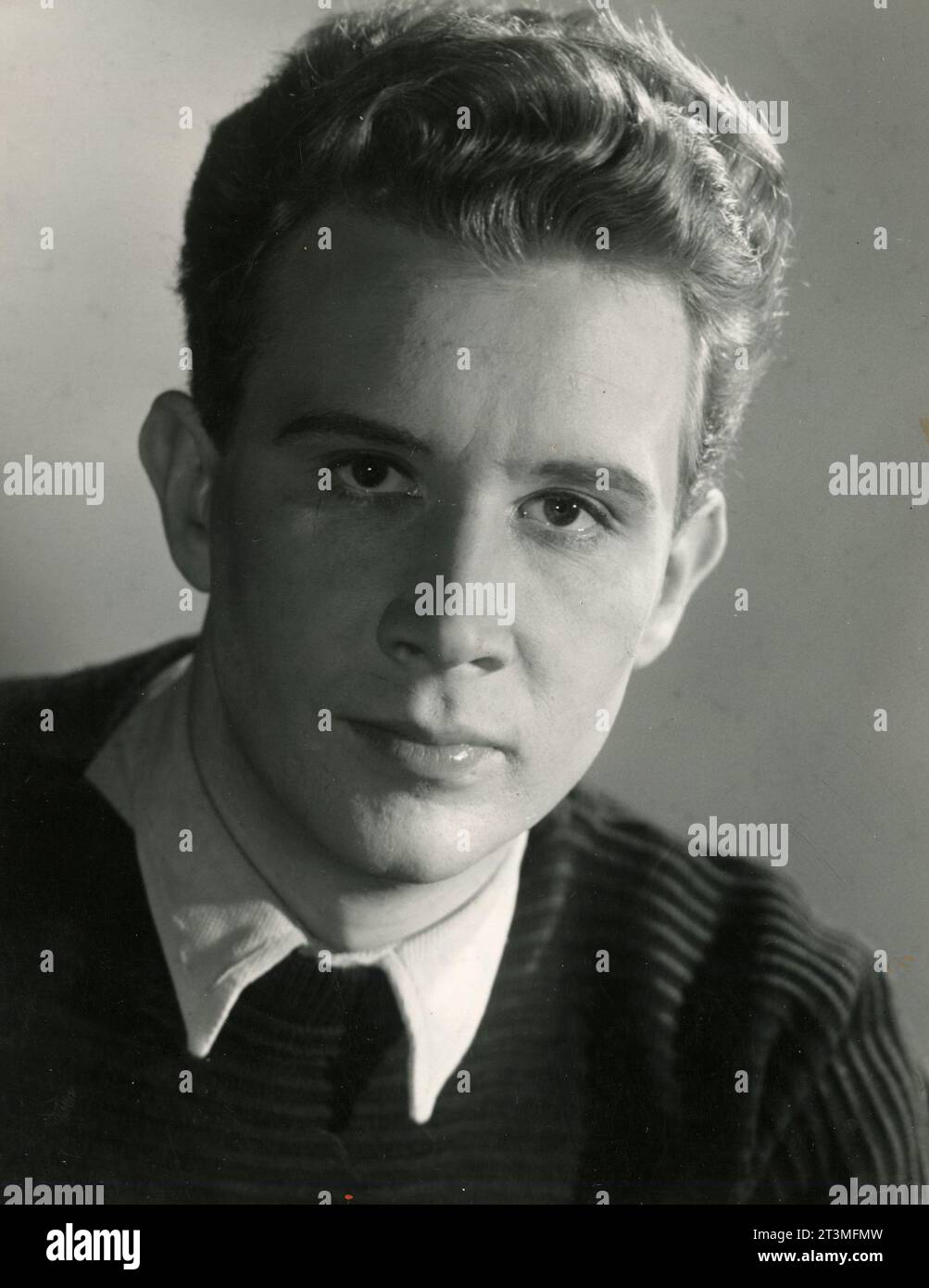 Danish actor Jorgen Reenberg in the movie Ild og Jord, Denmark 1955 ...