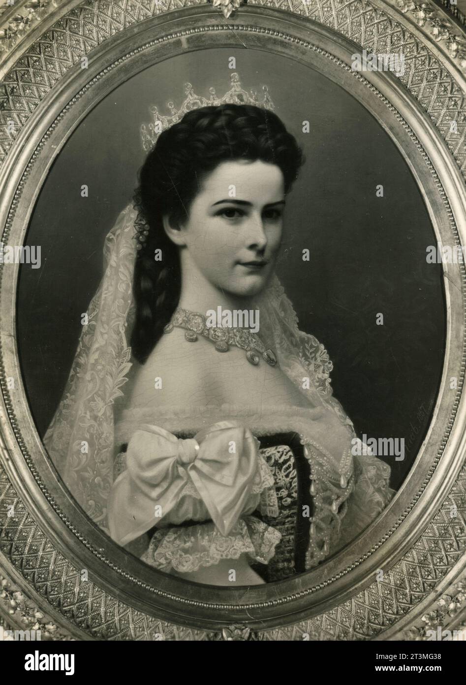 Portrait of Empress Elisabeth of Austria AKA Sisi, Wien 1850s Stock Photo - Alamy