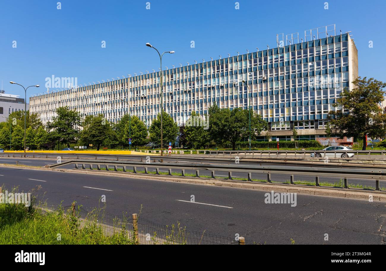 Warsaw, Poland - July 25, 2021: Civil Engineering Faculty Wydzial ...