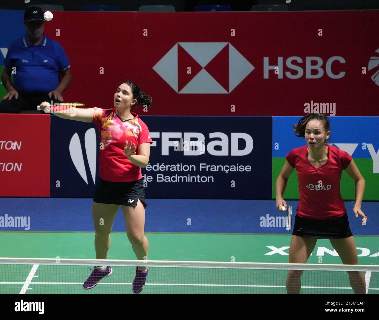Margot LAMBERT And Anne TRAN of France during the Yonex Internationaux ...
