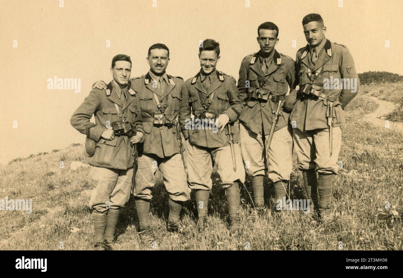 Italian Royal Army cadets at Eboli, Italy 1938 Stock Photo - Alamy