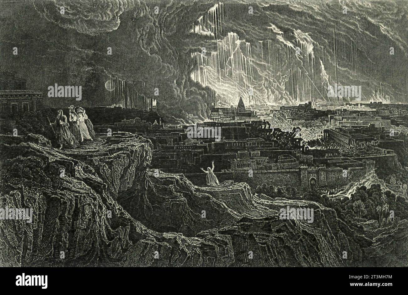 Sodom and Gomorrah, print, Germany 1830s Stock Photo - Alamy