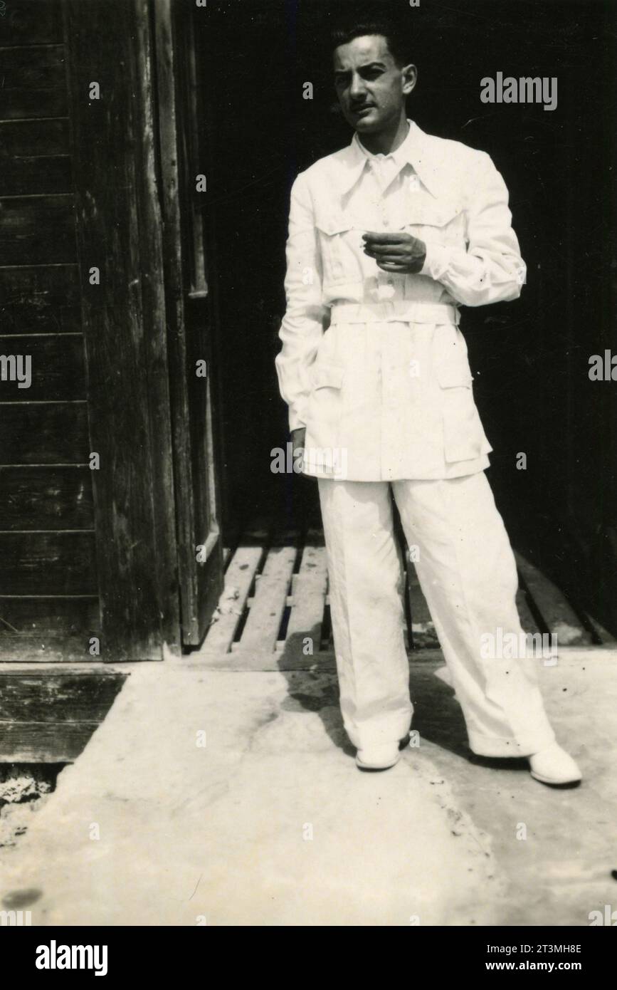 Italian colonial officer, Mogadishu, Somalia 1939 Stock Photo - Alamy