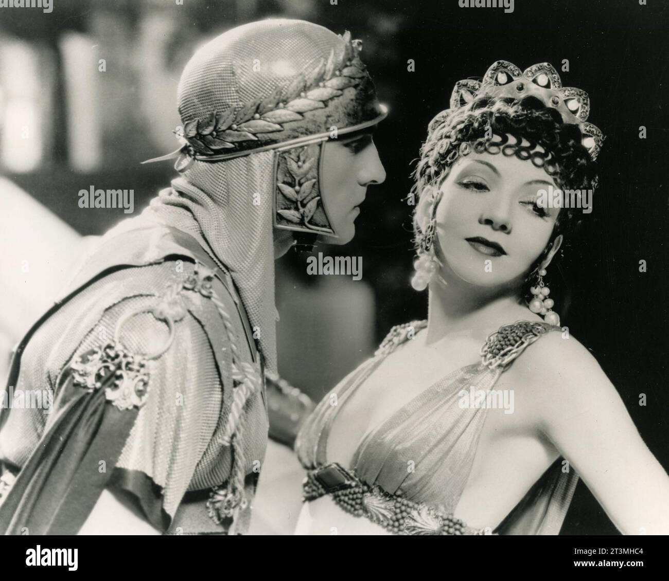 American actors Fredric March and Claudette Colbert in the movie The ...