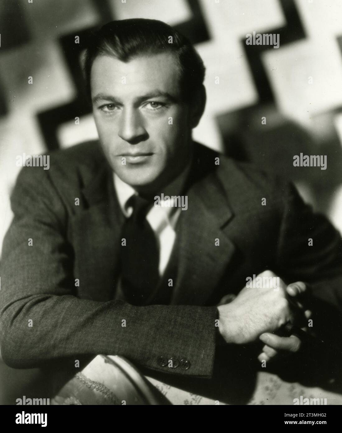Portrait of American actor Gary Cooper, USA 1940s Stock Photo - Alamy