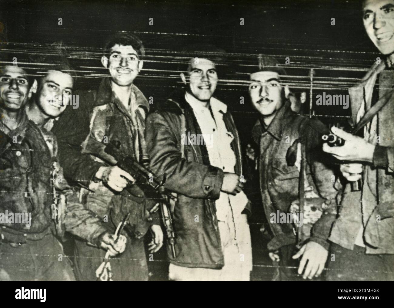 Group of Israeli soldiers after combat with Syrian Army at Lake of ...