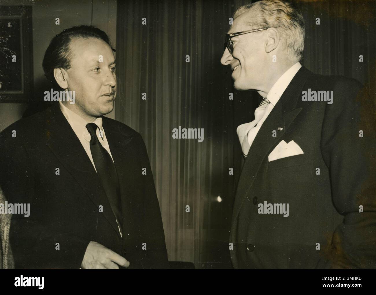 German opera director Wieland Wagner and French actor and director ...