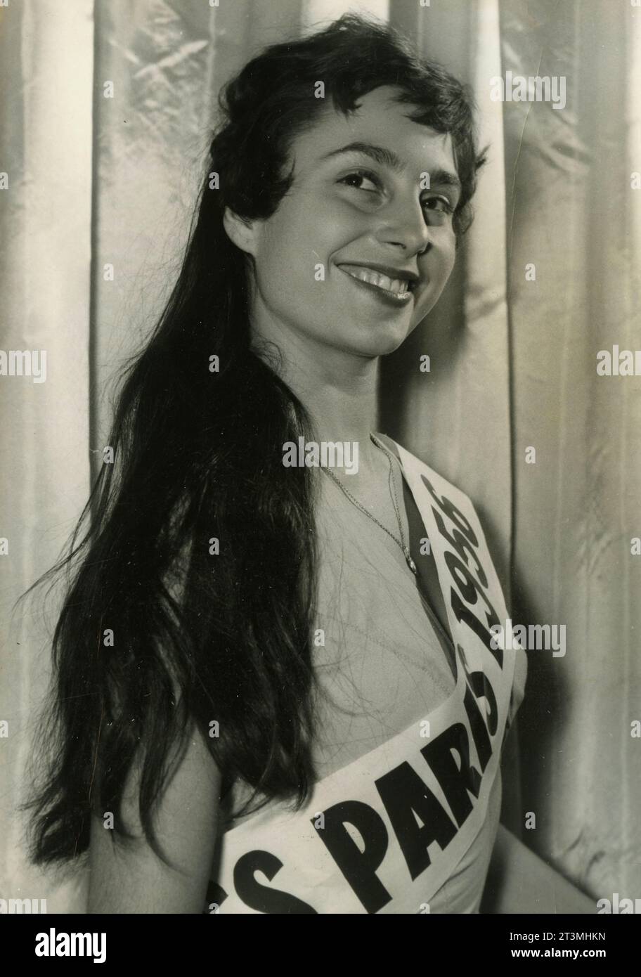 Miss Paris 1956 Genevieve Janet, France 1955 Stock Photo - Alamy