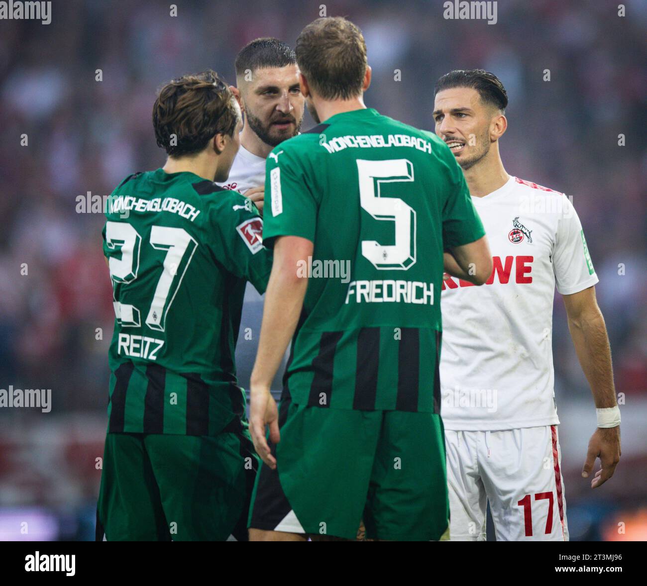 Cologne, Germany. 22nd Oct 2023. Rocco Reitz (BMG), Julian Chabot (Köln ...