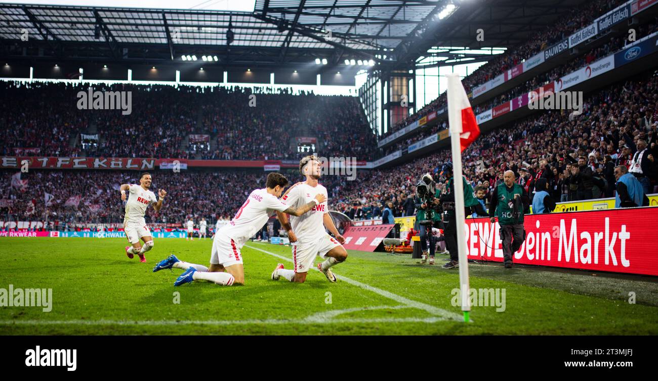 Cologne, Germany. 22nd Oct 2023. Torjubel: Luca Waldschmidt (Köln ...