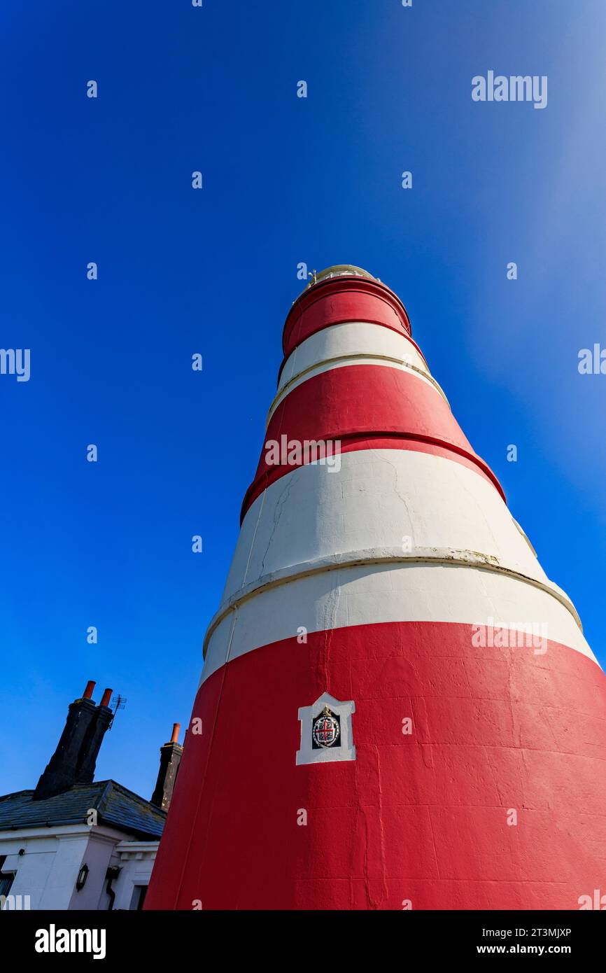 Happisburgh lighthouse, Norfolk is a local landmark, the oldest working ...