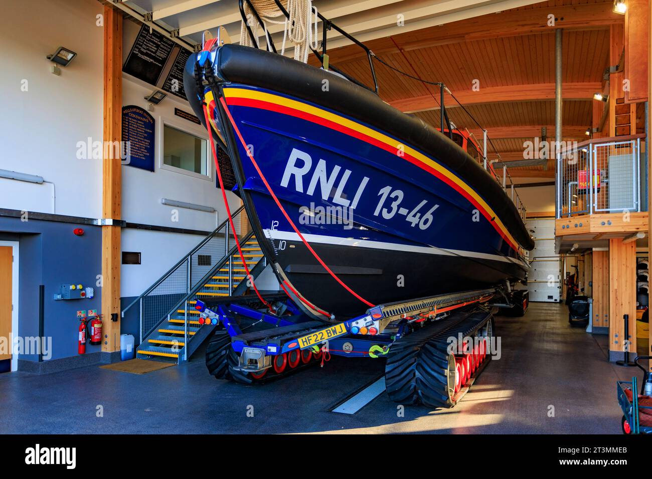 A Shannon Class RNLI lifeboat 13-46 'Duke of Edinburgh' at Wells-Next ...