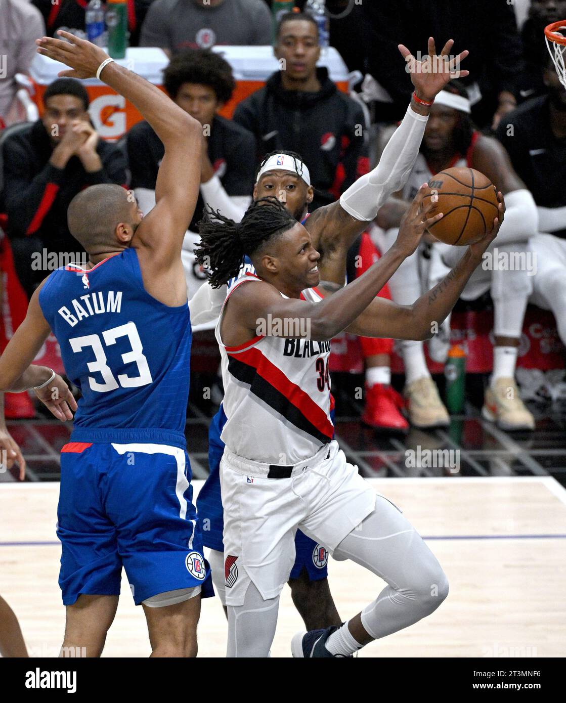 Los Angeles, United States. 25th Oct, 2023. Portland Trail Blazers ...