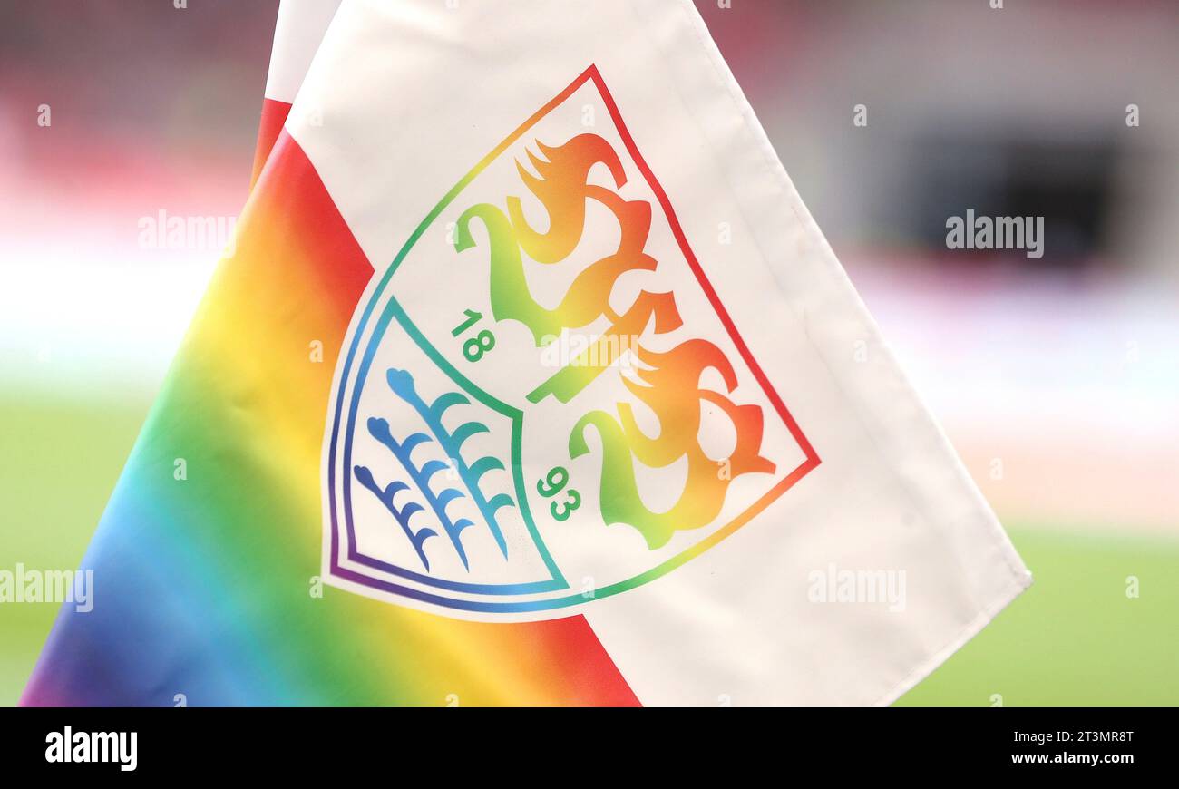 Football rainbow corner flag hi-res stock photography and images - Alamy