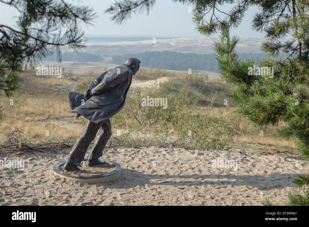 Nida, Neringa AUGUST 19, 2023. Lithuania. Golden sands dunes and ...