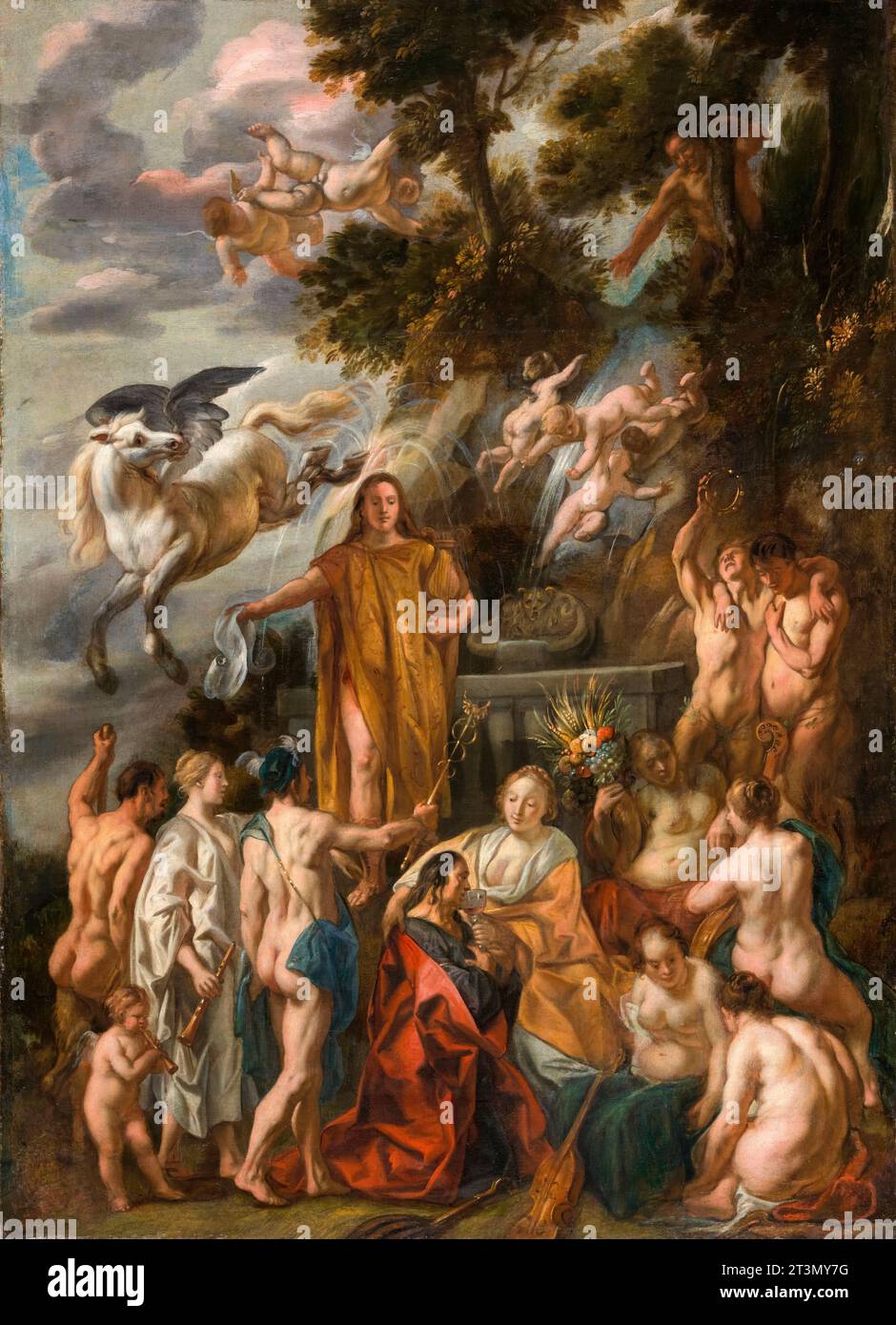 Jacob Jordaens, Allegory of the Poet, painting in oil on canvas, circa ...