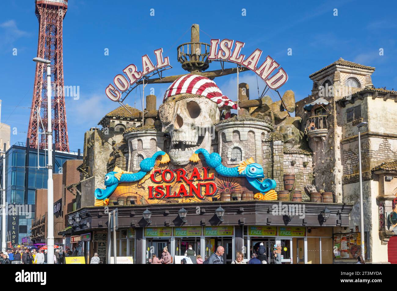 Coral Island amusement Arcade on Blackpool's Promenade Stock Photo - Alamy