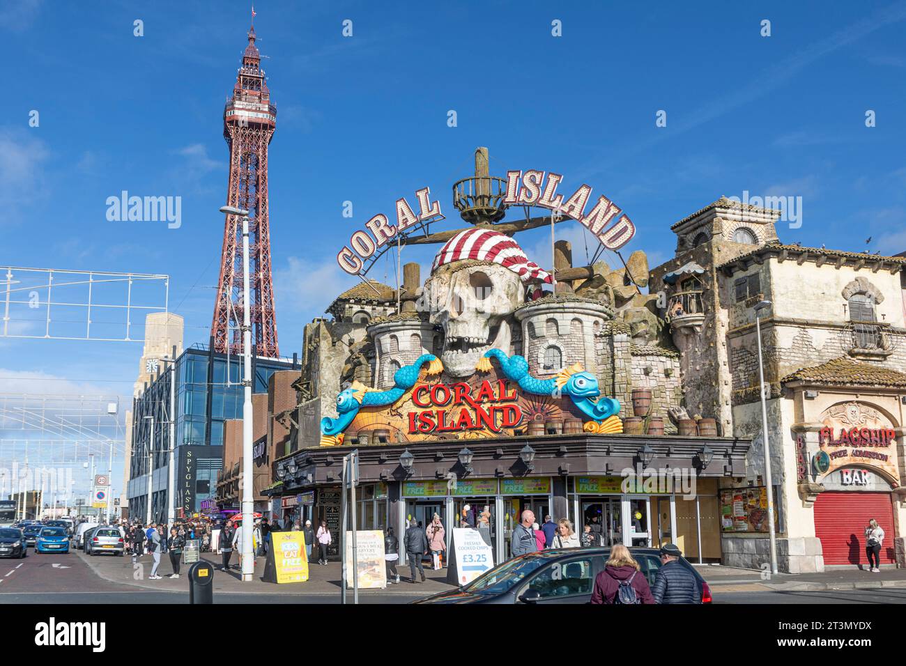 Coral Island amusement Arcade on Blackpool's Promenade Stock Photo - Alamy