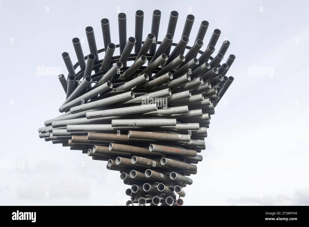 The Singing Ringing Tree is a wind powered sound sculpture resembling a ...