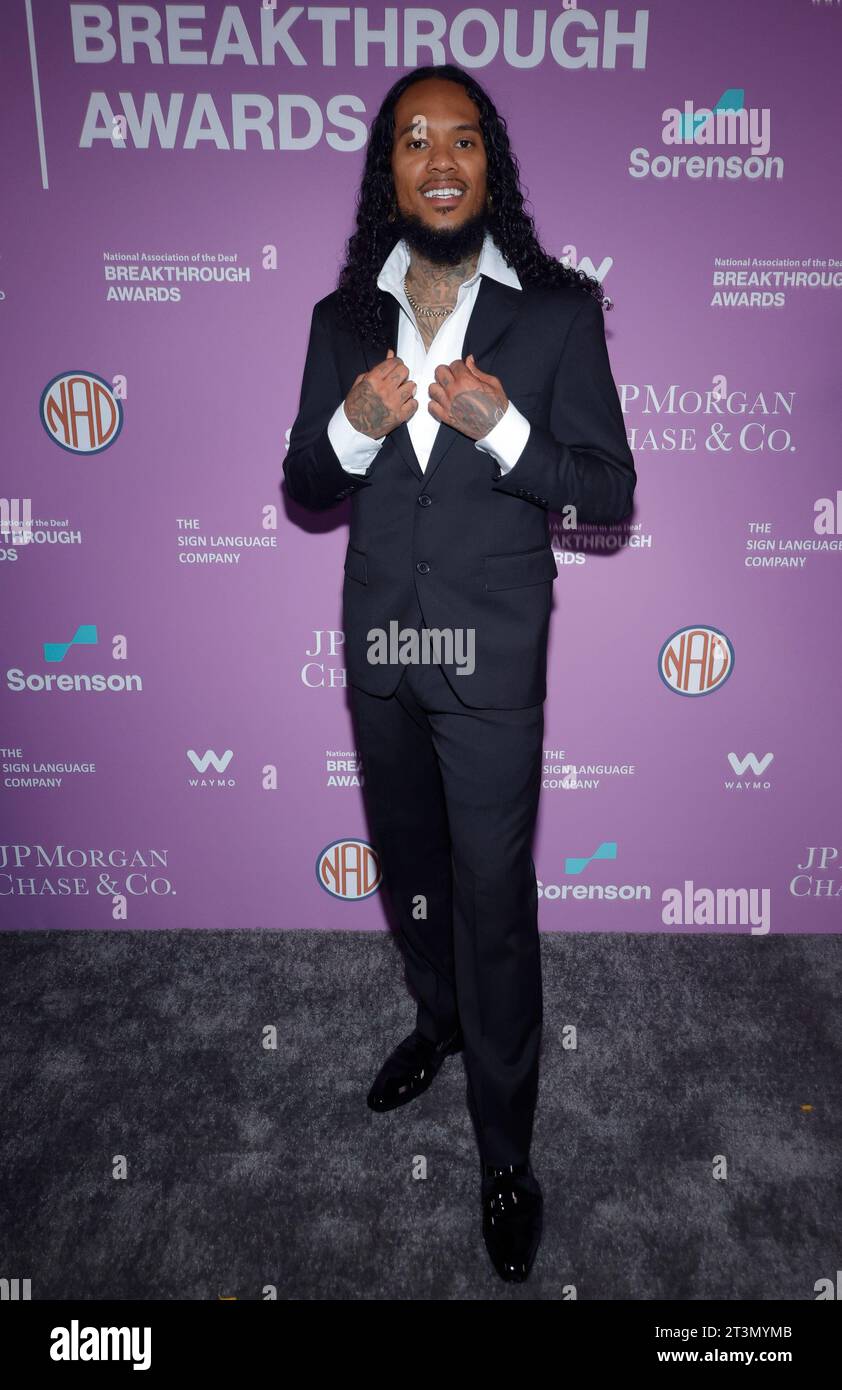 Los Angeles, Ca. 25th Oct, 2023. Shaheem Sanchez at the National ...