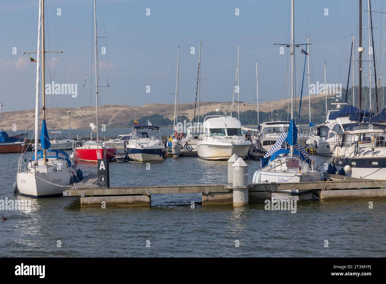 Nida, Neringa AUGUST 19, 2023. Lithuania. Main sailing marina Stock ...