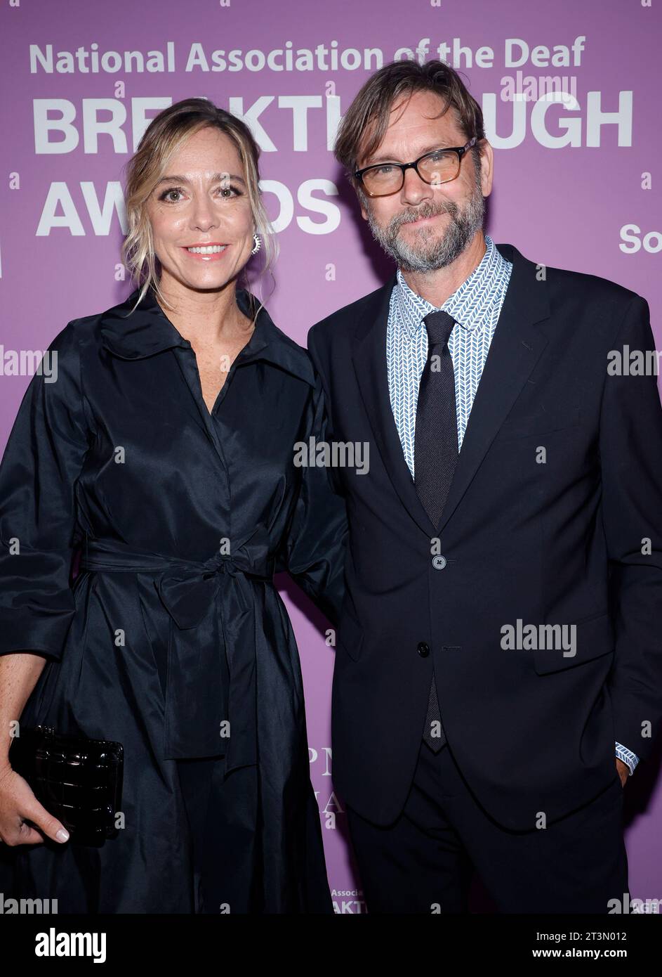 Los Angeles, Ca. 25th Oct, 2023. Sian Heder, David Newsom at the ...