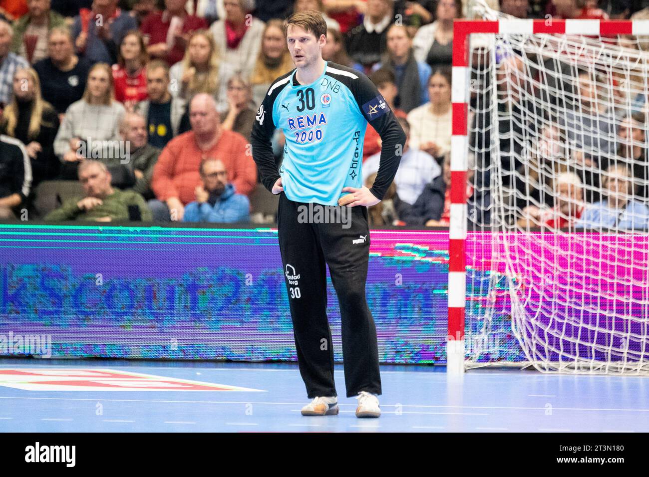 Aalborg, Denmark. 25th Oct, 2023. Torbjorn Bergerud (30) of Kolstad ...