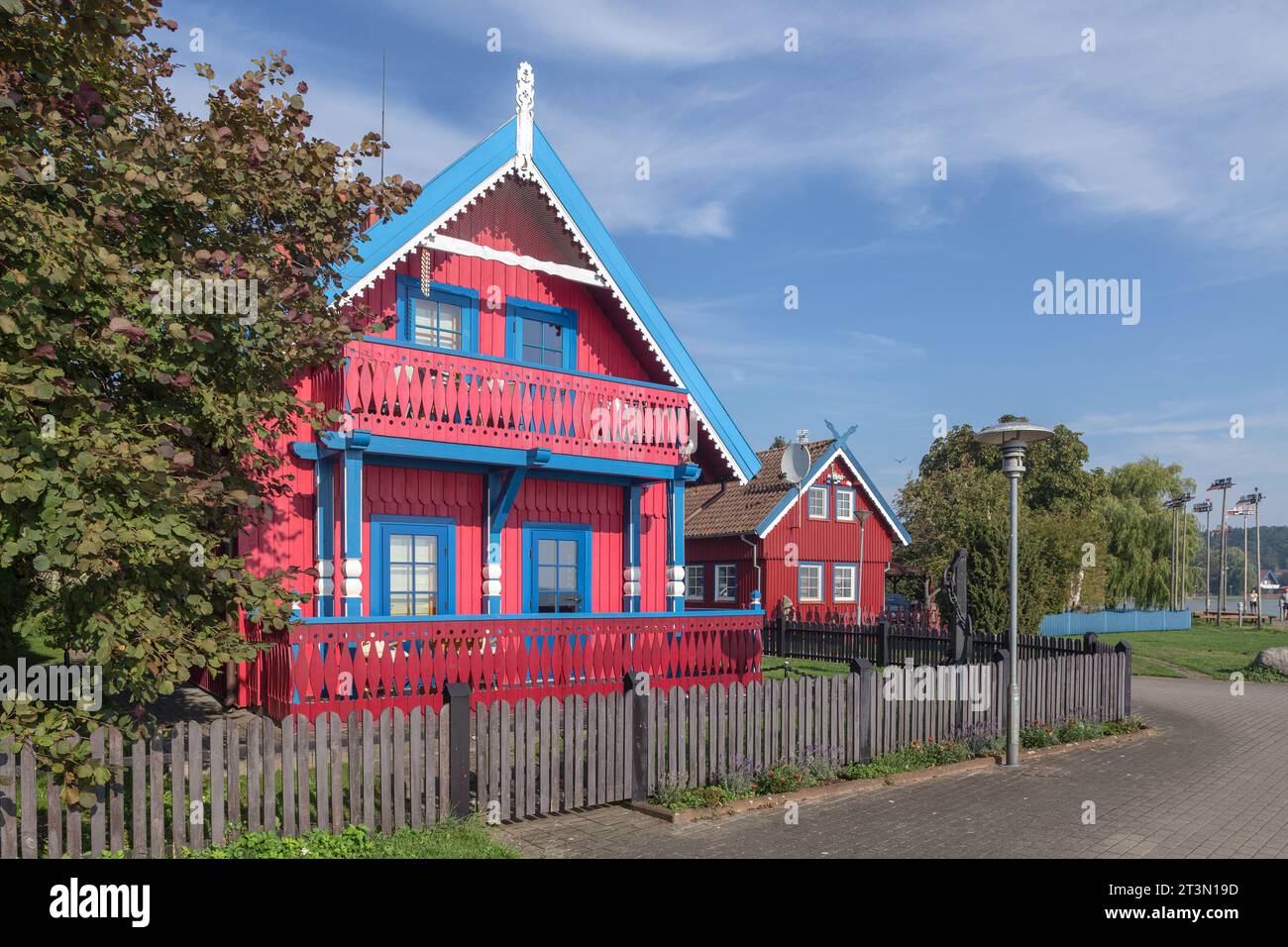 Nida, Neringa AUGUST 19, 2023. Lithuania. Colorful traditional baltic ...