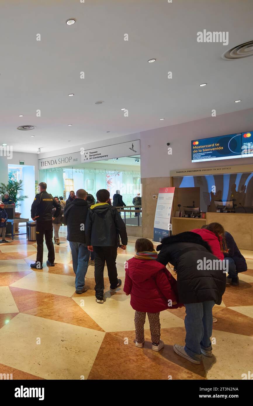 MADRID SPAIN - October 26, 2023: People waiting to enter the shop of ...