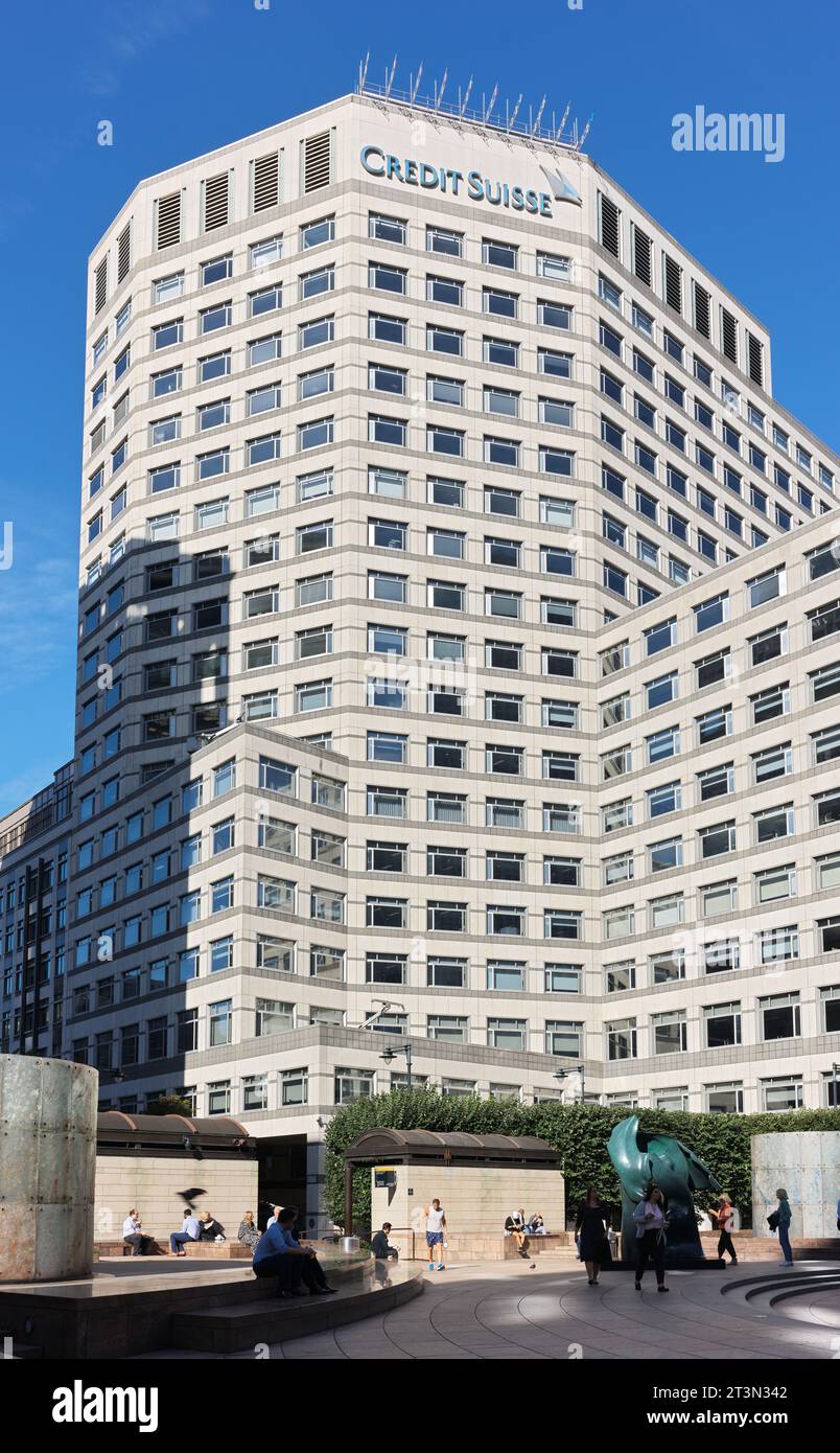 Credit Suisse at One Talbot Square, Canary Wharf financial district ...