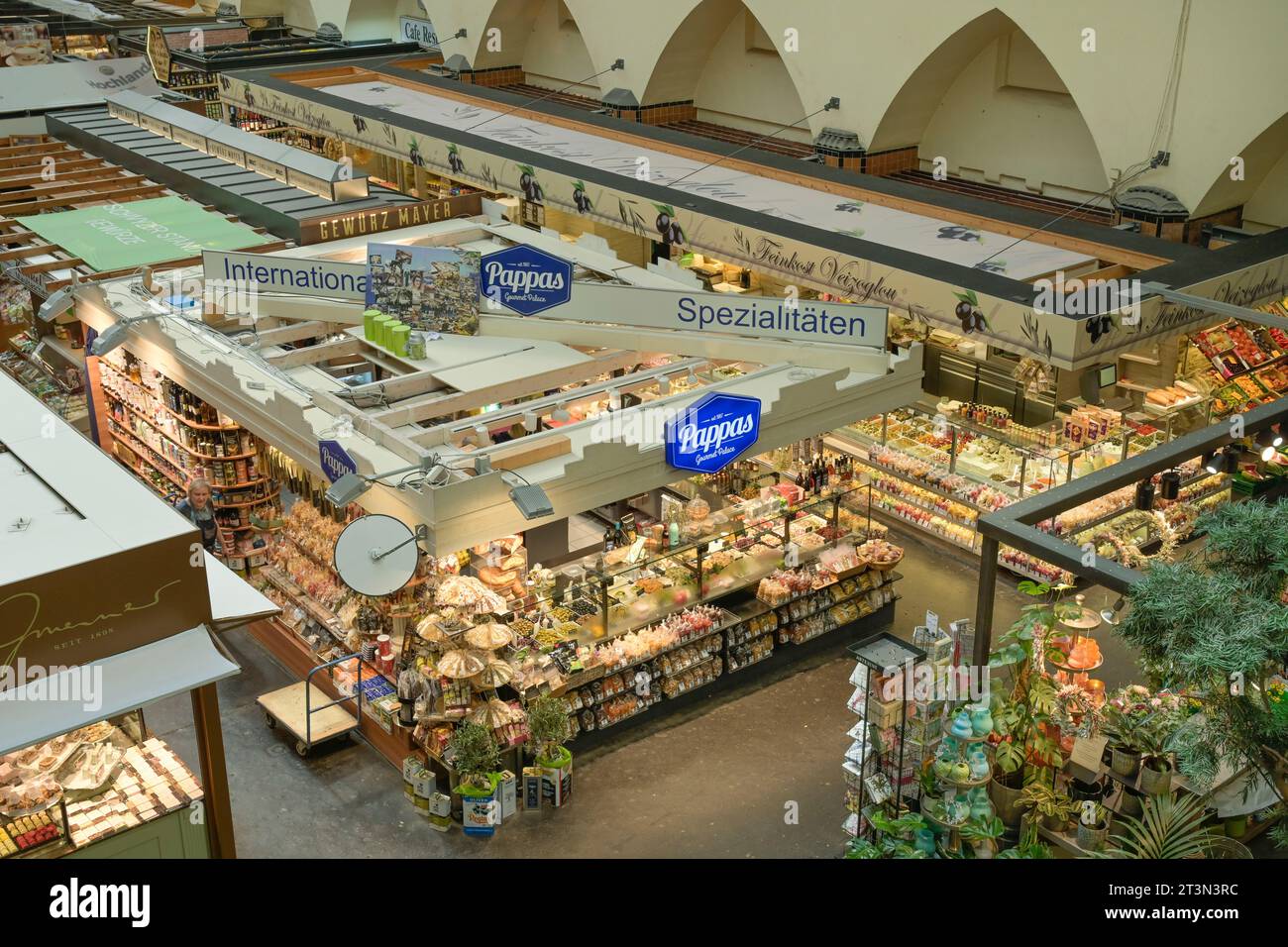Innenansicht, Markthalle Stuttgart, Dorotheenstraße, Stuttgart, Baden ...