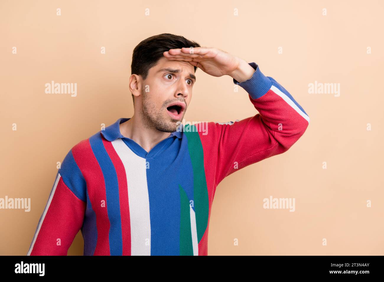 Sad man staring forward hi-res stock photography and images - Alamy