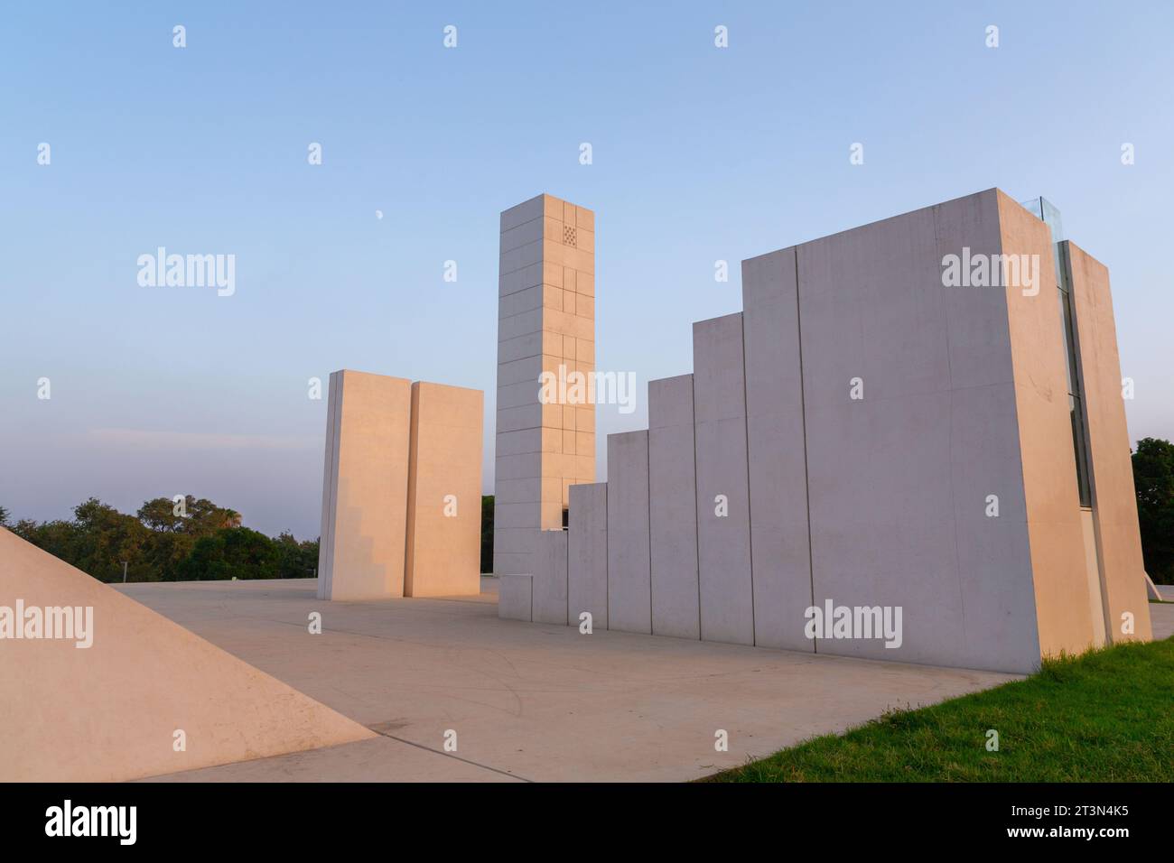 Tel Aviv, Israel - OCT 24, 2023 - Edith Wolfson Park, topped by the ...
