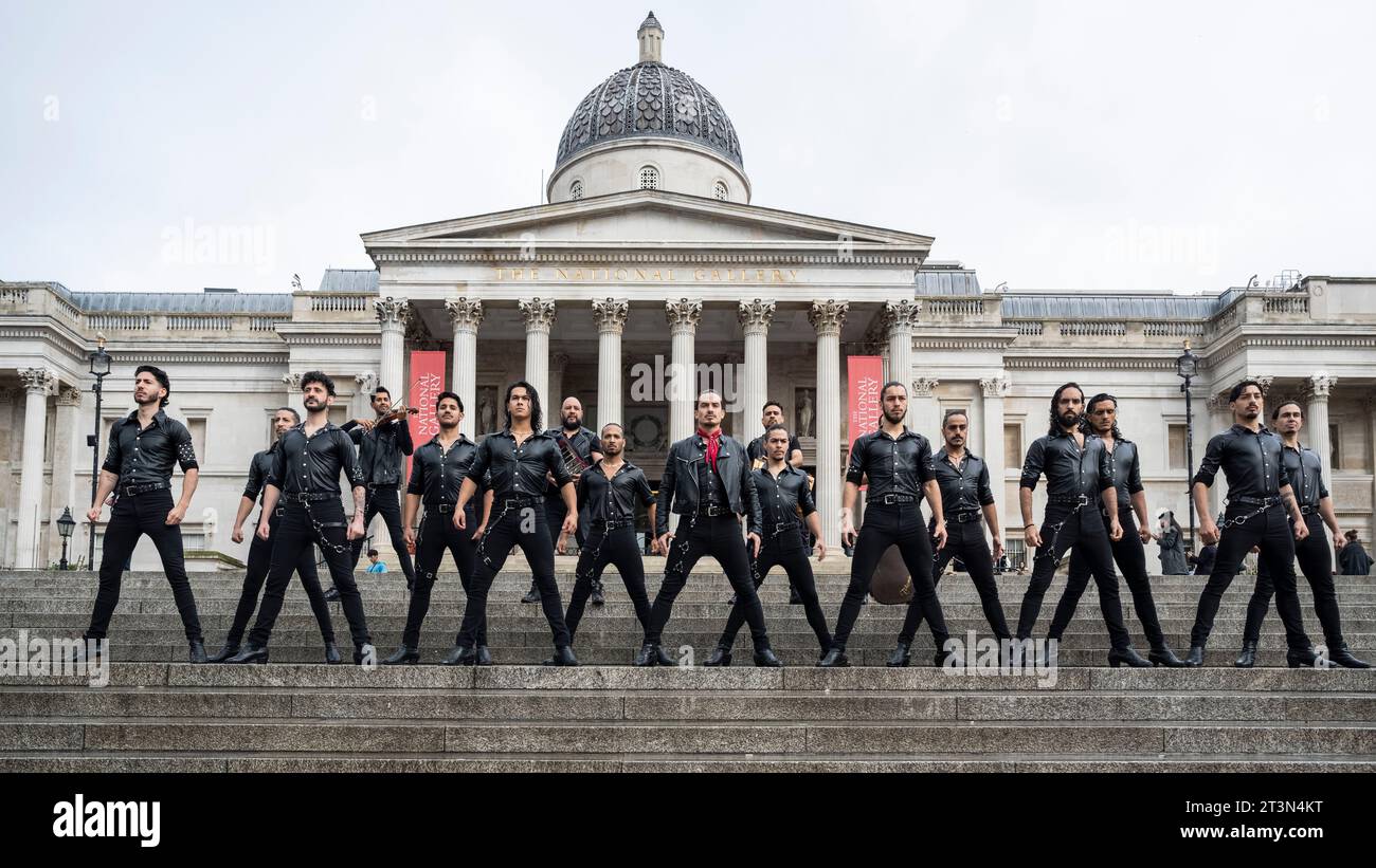 London, UK. 26 October 2023. The all-male dance troupe called Malevo at ...