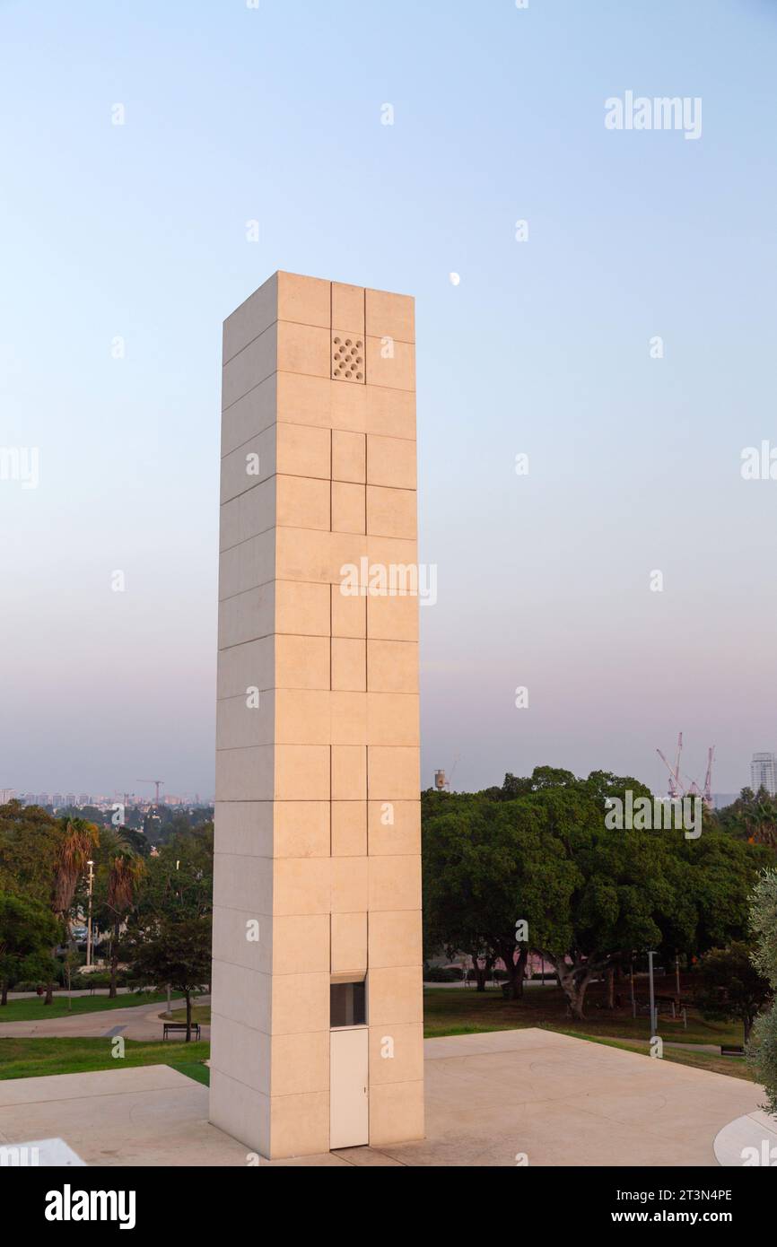 Tel Aviv, Israel - OCT 24, 2023 - Edith Wolfson Park, topped by the ...