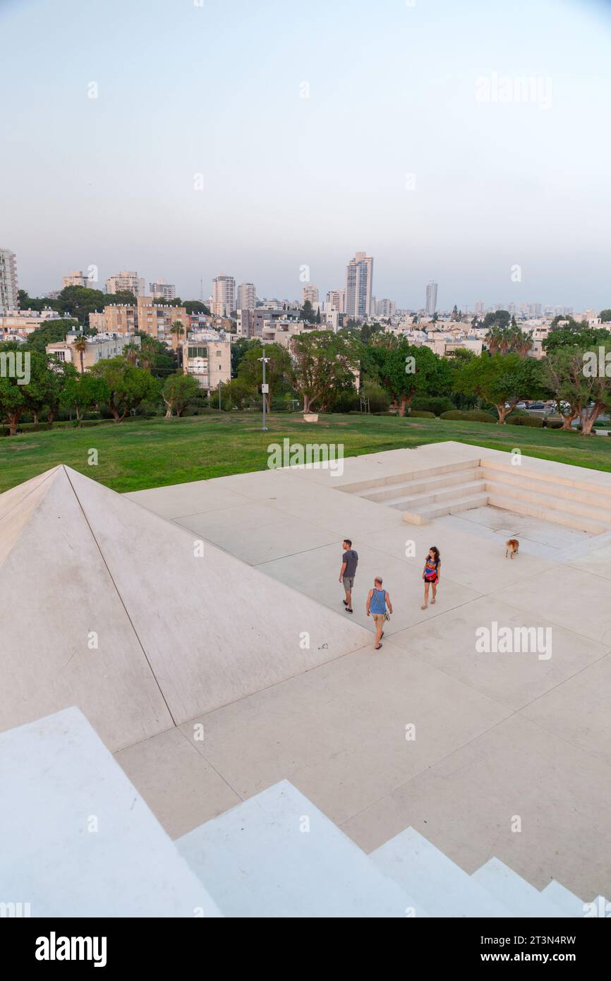Tel Aviv, Israel - OCT 24, 2023 - Edith Wolfson Park, topped by the ...