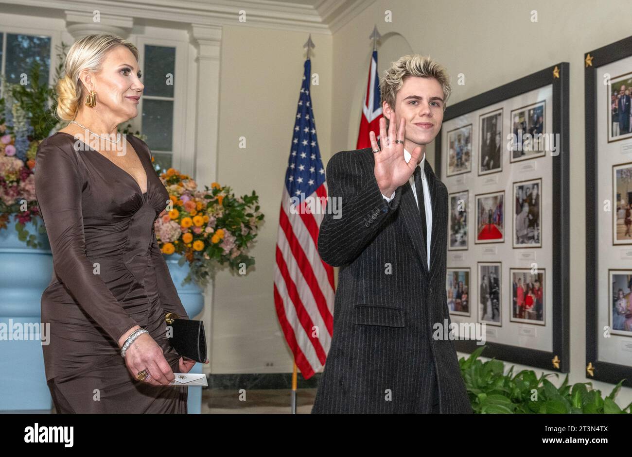 Washington, D.C. October 25, 2023. Kid Laroi, right, and Ms. Sloane ...