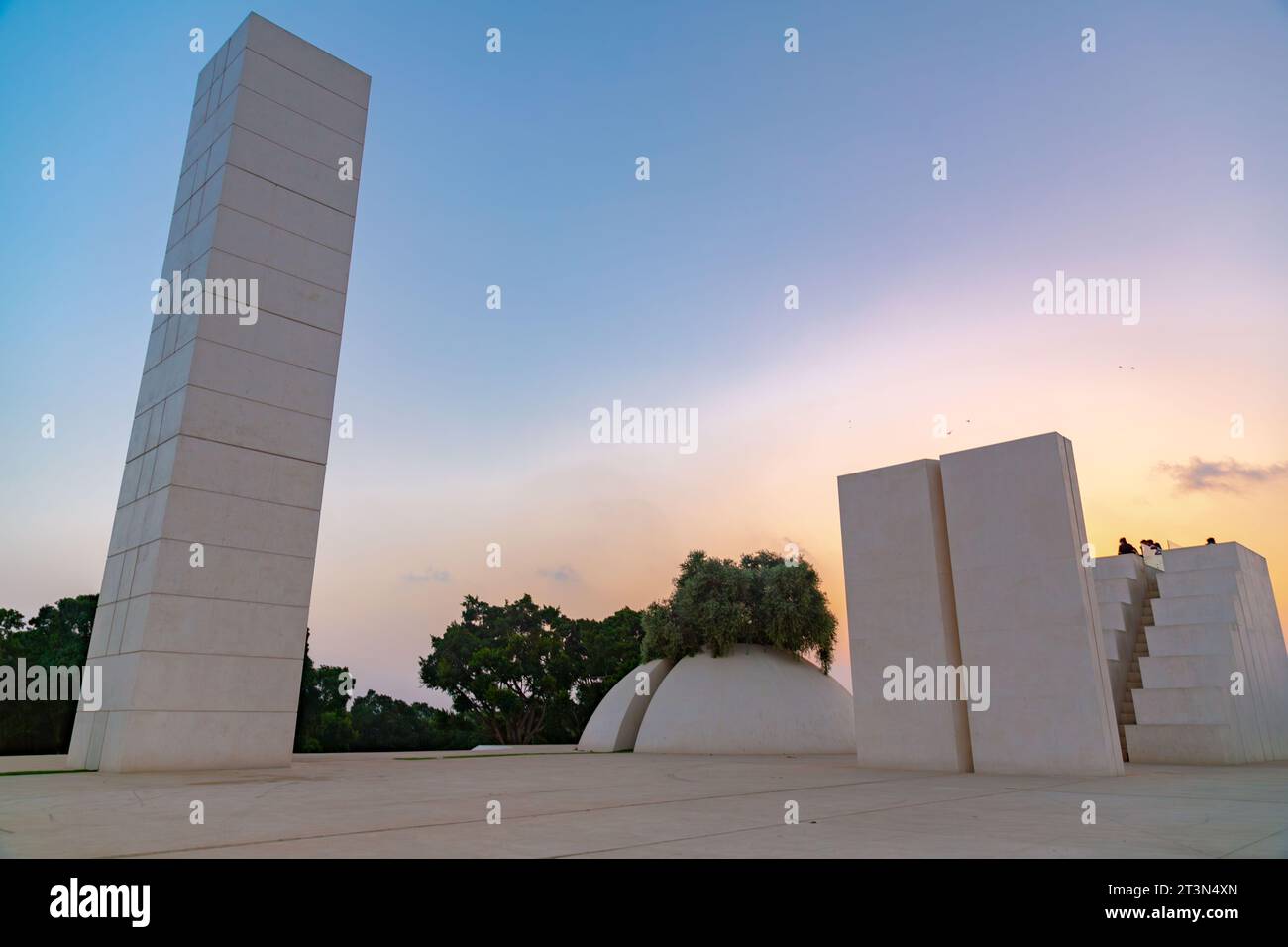 Tel Aviv, Israel - OCT 24, 2023 - Edith Wolfson Park, topped by the ...