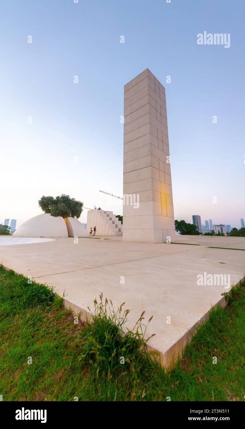 Tel Aviv, Israel - OCT 24, 2023 - Edith Wolfson Park, topped by the ...