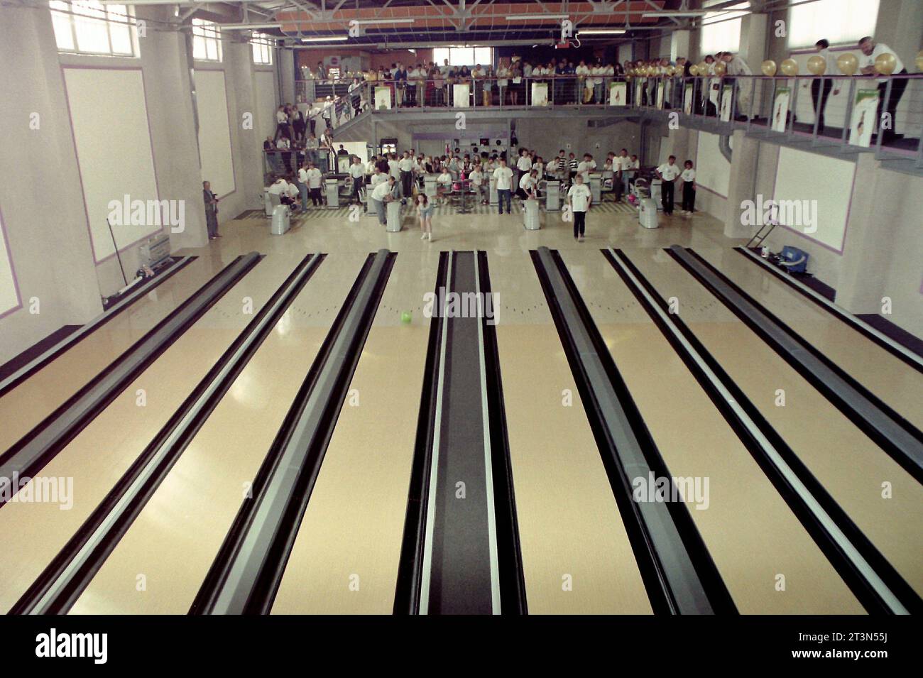 Bowling center in Riga's Sarkandaugava district (photo 04.2001 Stock ...