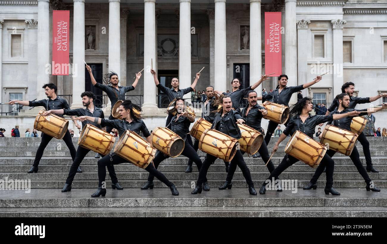 London, UK. 26 October 2023. The all-male dance troupe called Malevo ...