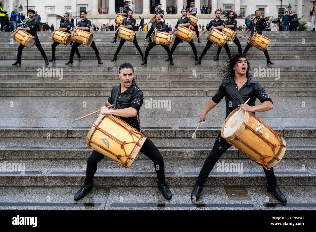London, UK. 26 October 2023. The all-male dance troupe called Malevo ...