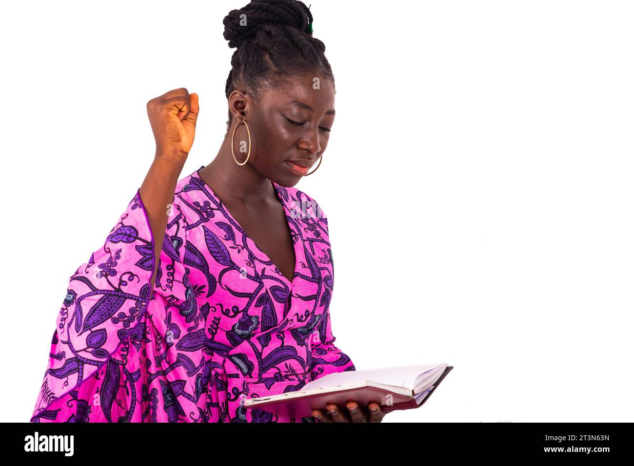 Beautiful Concentrated Young Woman Wearing Traditional Loincloth Prays