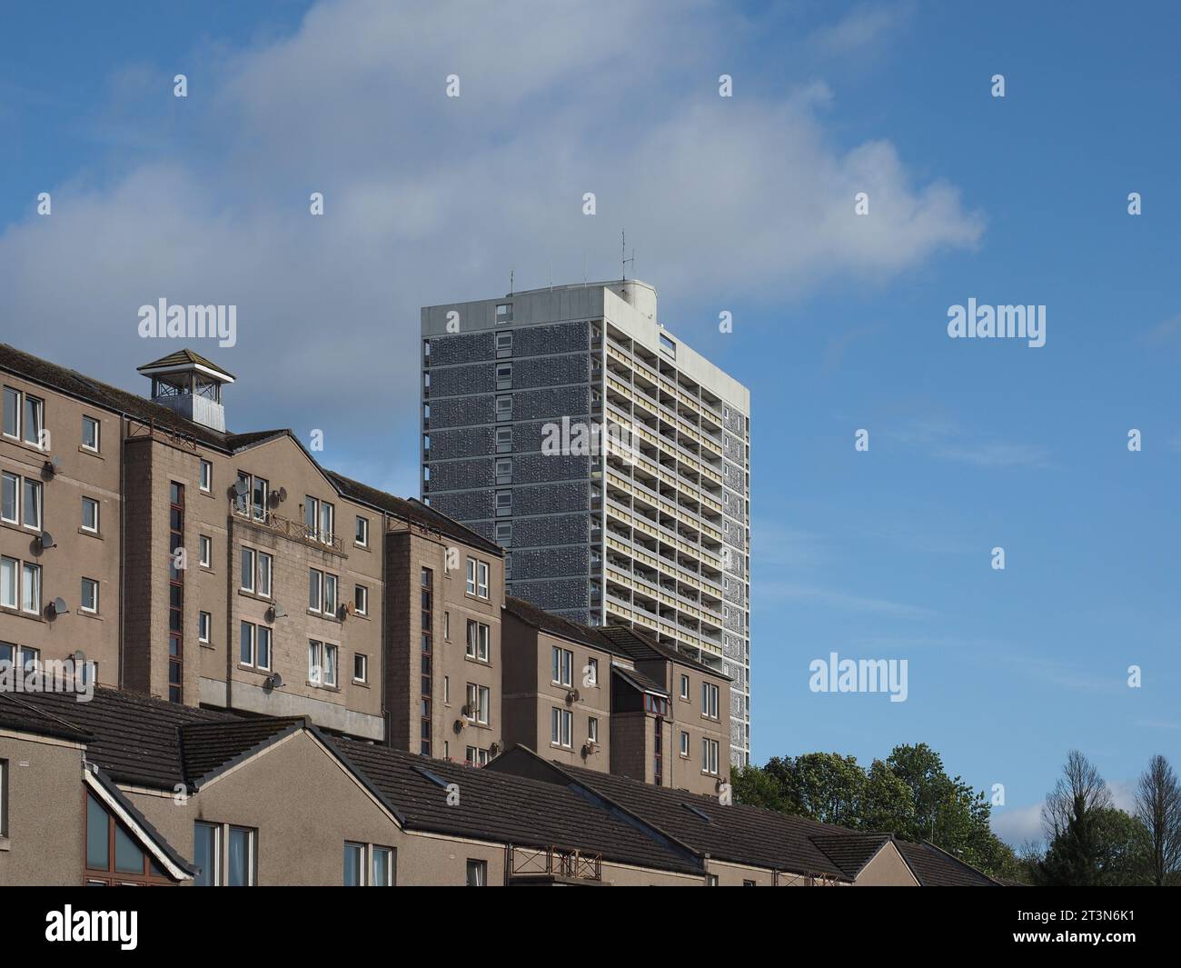 Virginia Court high rise block of flats in Aberdeen, UK Stock Photo - Alamy