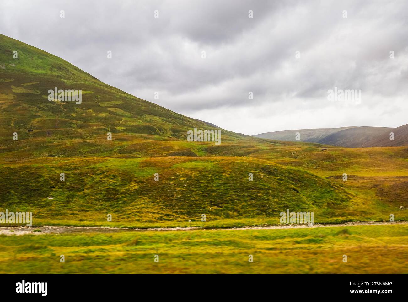 Scottish Lowlands panorama between Kingussie and Pitlochry Stock Photo ...