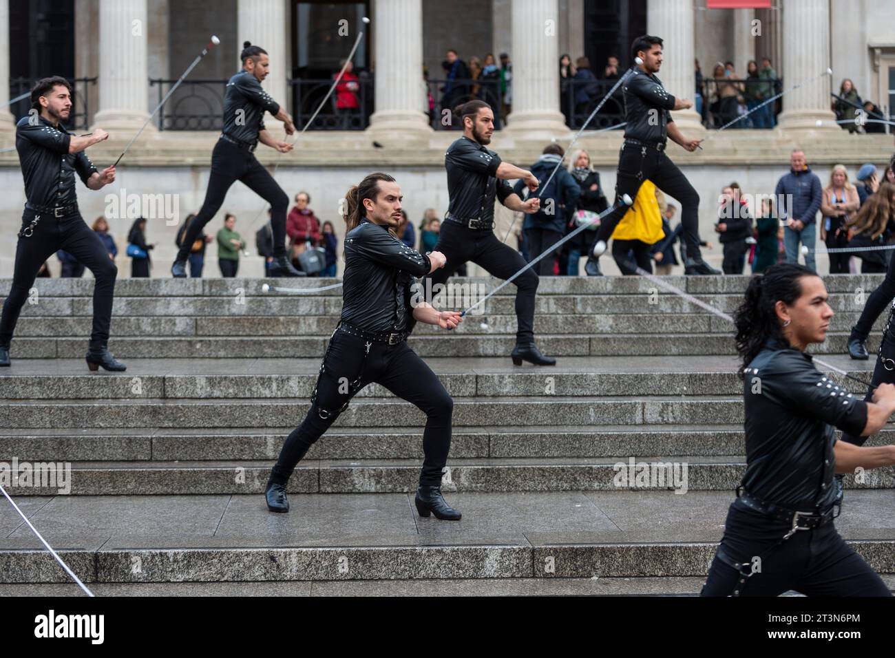 London, UK. 26 October 2023. The all-male dance troupe called Malevo ...