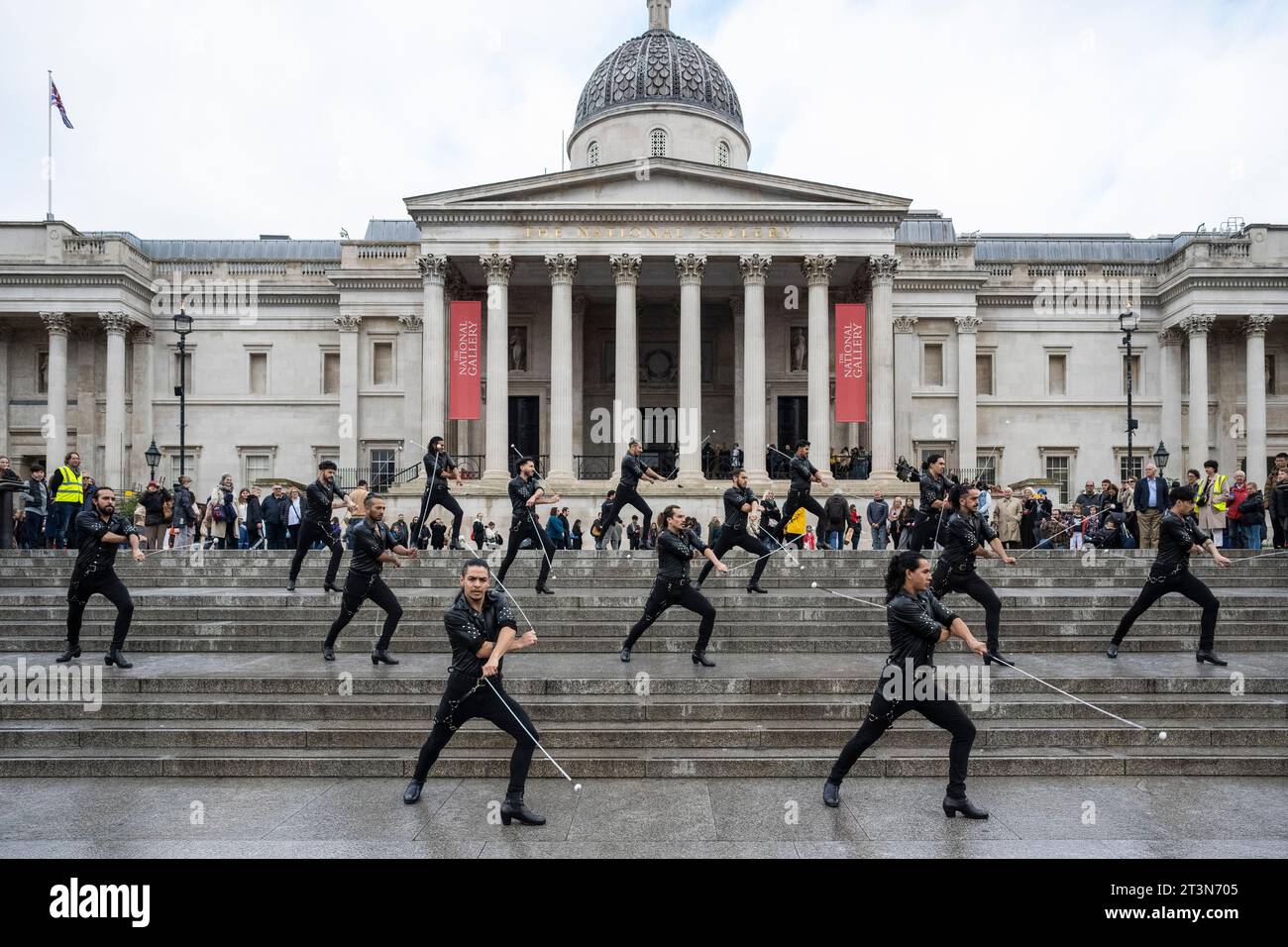 London, UK. 26 October 2023. The all-male dance troupe called Malevo ...
