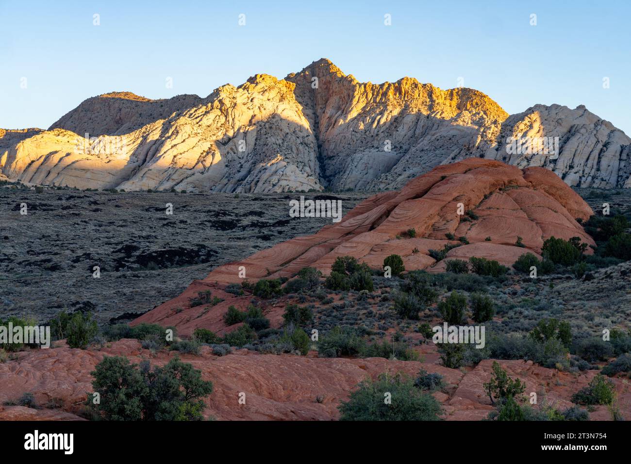 Views of the Navajo sandstone formations called the White Rocks from ...